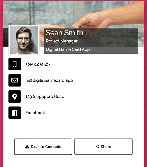 How It Works - Digital Name Card