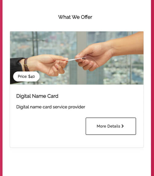 How It Works - Digital Name Card